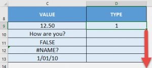 TYPE Formula in Excel | MyExcelOnline