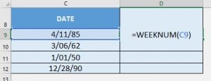 WEEKNUM Formula in Excel | MyExcelOnline