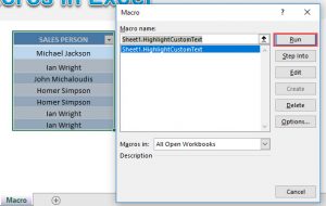 Highlight Custom Text Using Macros | MyExcelOnline