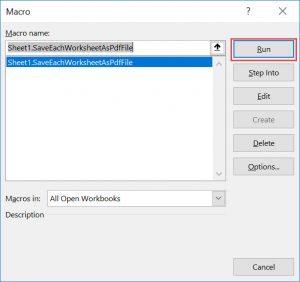 Save Each Worksheet as a PDF File Using Macros | MyExcelOnline