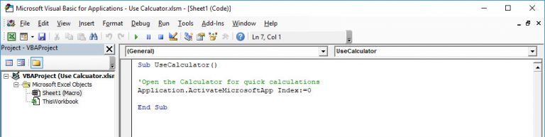Use Calculator Using Macros | MyExcelOnline