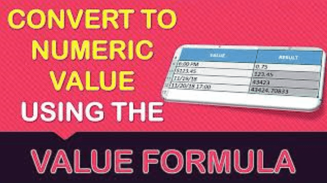 VALUE Formula in Excel | Free Microsoft Excel Tutorials