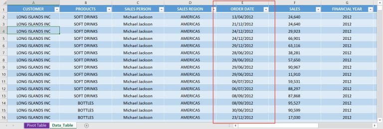 Timeline Slicer in Microsoft Excel | MyExcelOnline