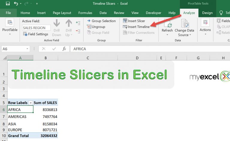 Timeline Slicer In Microsoft Excel Myexcelonline