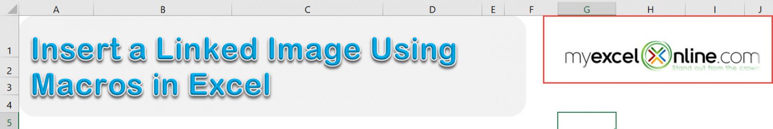 Insert a Linked Image Using Macros | MyExcelOnline