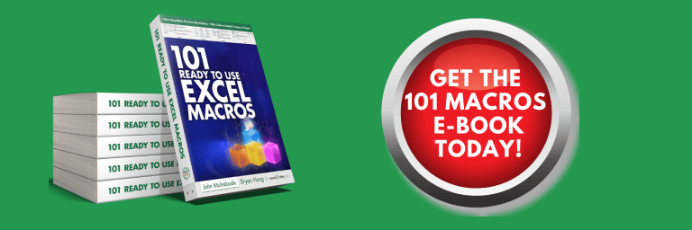 101 Excel Macros Examples | MyExcelOnline