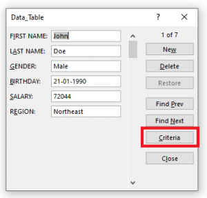 Create Form in Excel for Data Entry | MyExcelOnline
