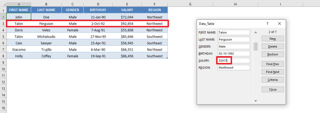 Create Form in Excel for Data Entry | MyExcelOnline
