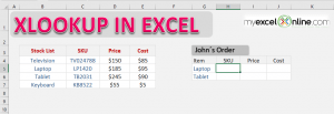 How to use the XLOOKUP function in Excel with 7 Examples! | MyExcelOnline