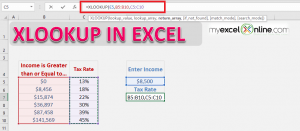 How to use the XLOOKUP function in Excel with 7 Examples! | MyExcelOnline