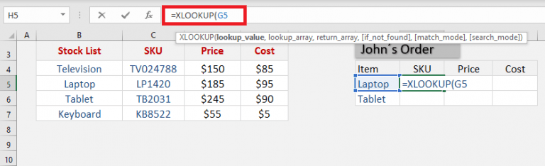 How to use the XLOOKUP function in Excel with 7 Examples! | MyExcelOnline