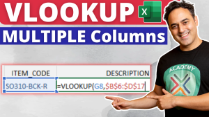 Excel VLOOKUP Multiple Columns| MyExcelOnline