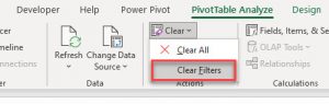 Clear Filters & Clear Pivot | MyExcelOnline