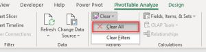 Clear Filters & Clear Pivot | MyExcelOnline