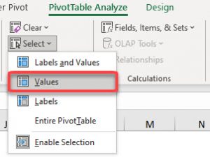 Predetermined Number Formatting in Excel Pivot Tables