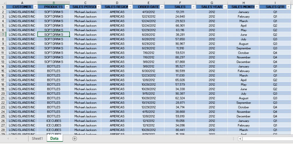Field List & Areas | MyExcelOnline
