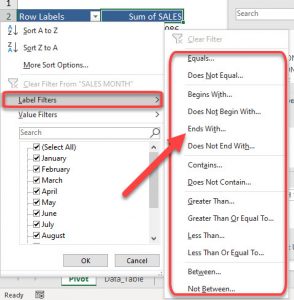Filter by Labels - Text | MyExcelOnline