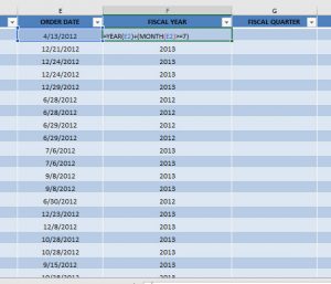 Group by Fiscal Years & Quarters | MyExcelOnline