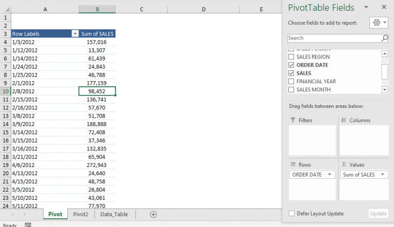 Group Two Excel Pivot Tables Independently | MyExcelOnline