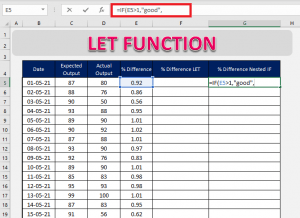How to use Excel LET function | MyExcelOnline