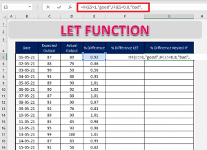 How to use Excel LET function | MyExcelOnline