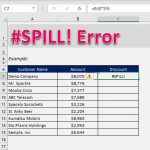 How to fix the #SPILL! error in Excel | MyExcelOnline
