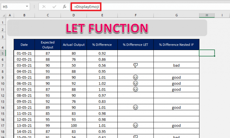 How to use Excel LET function | MyExcelOnline