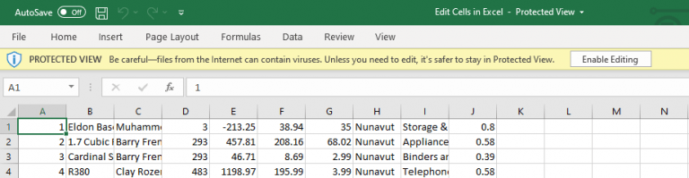 How to edit cells in Excel | MyExcelOnline