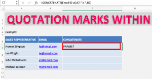 Not using Quotation Marks for Text in Formulas | MyExcelOnline