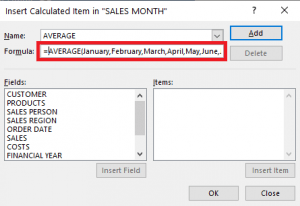 Excel formulas in Calculated Items | MyExcelOnline