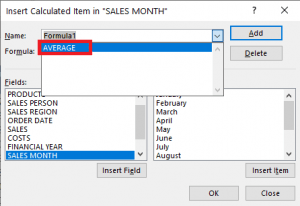 Excel formulas in Calculated Items | MyExcelOnline