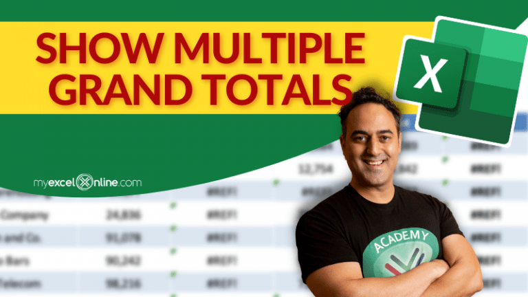 Show Multiple Grand Totals | MyExcelOnline