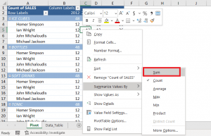 Change Count to Sum in Excel Pivot Tables | MyExcelOnline