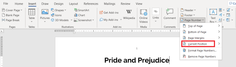 How to Insert Page Numbers in Word | MyExcelOnline