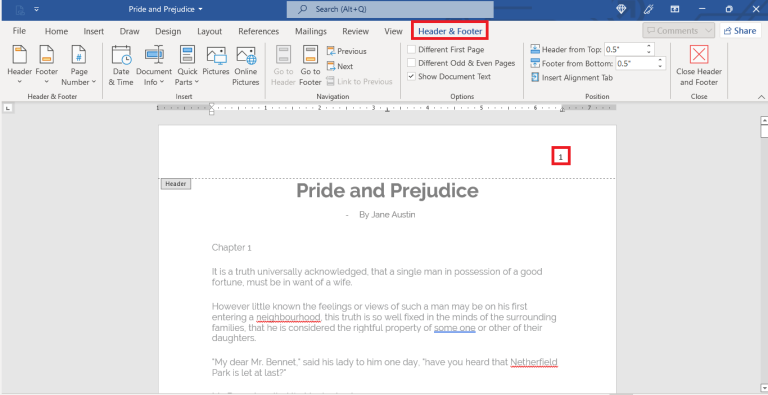 How to Insert Page Numbers in Word | MyExcelOnline