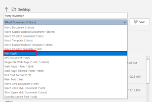 How to Save Word as PDF | MyExcelOnline