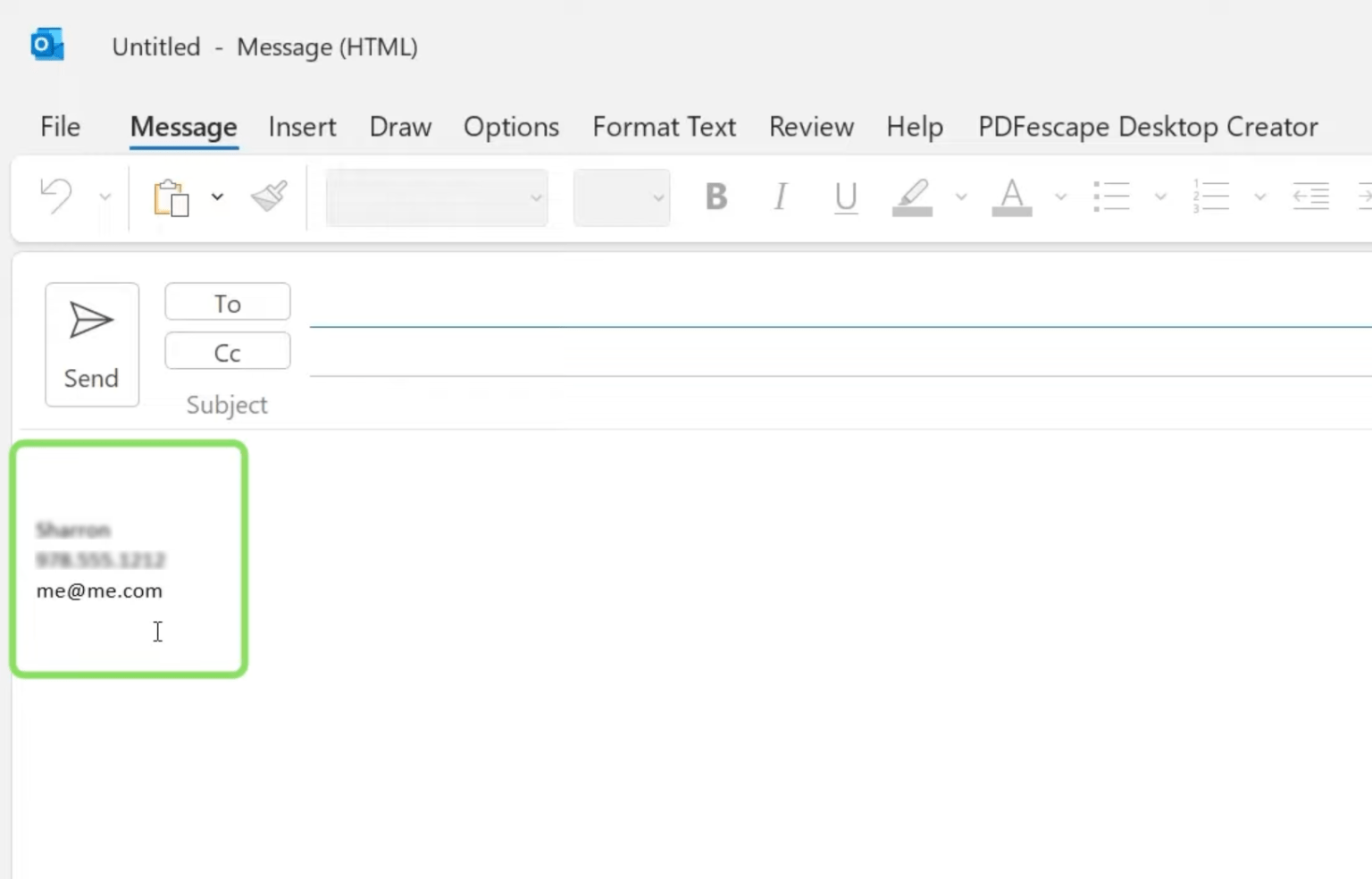 How to Setup A Signature in Outlook | MyExcelOnline