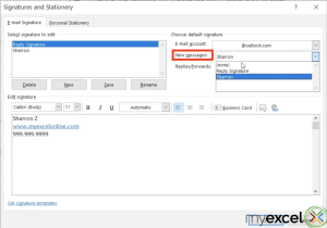 How to Setup A Signature in Outlook | MyExcelOnline