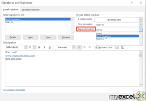 How to Setup A Signature in Outlook | MyExcelOnline