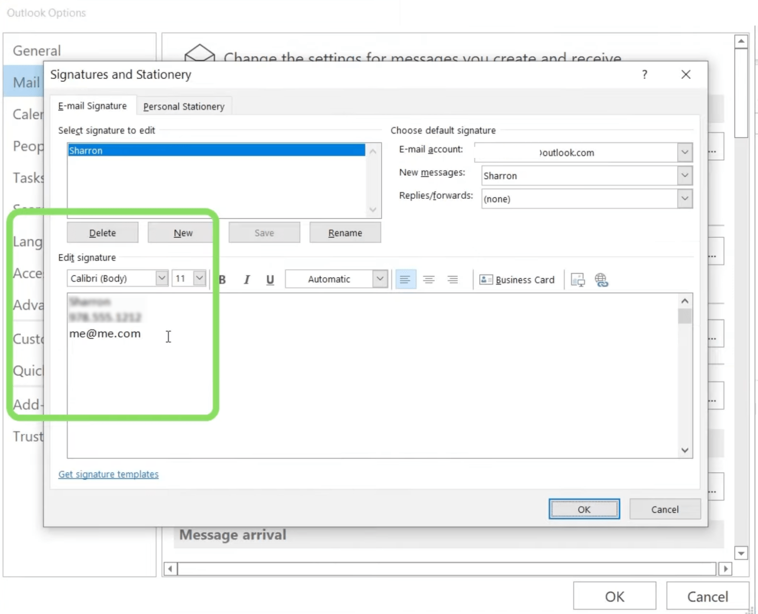How to Setup A Signature in Outlook | MyExcelOnline