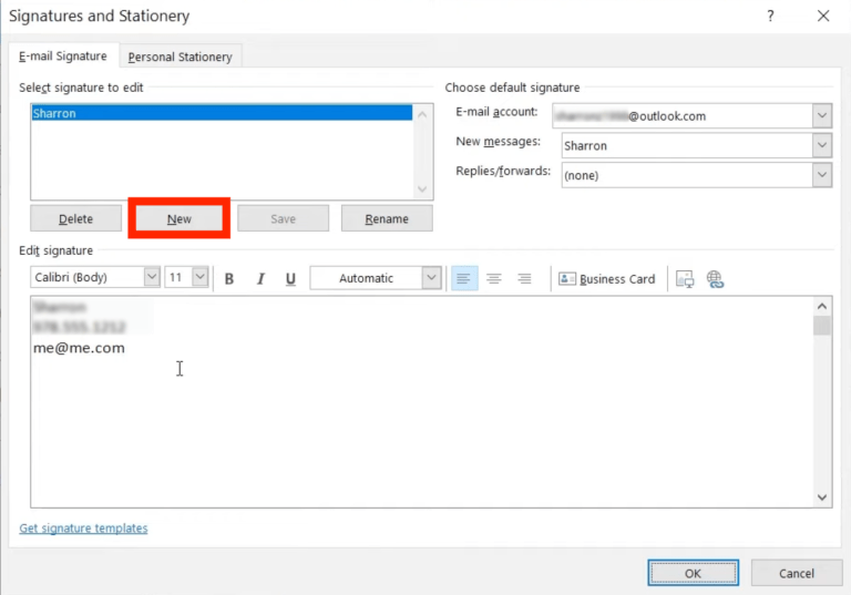 How to Setup A Signature in Outlook | MyExcelOnline