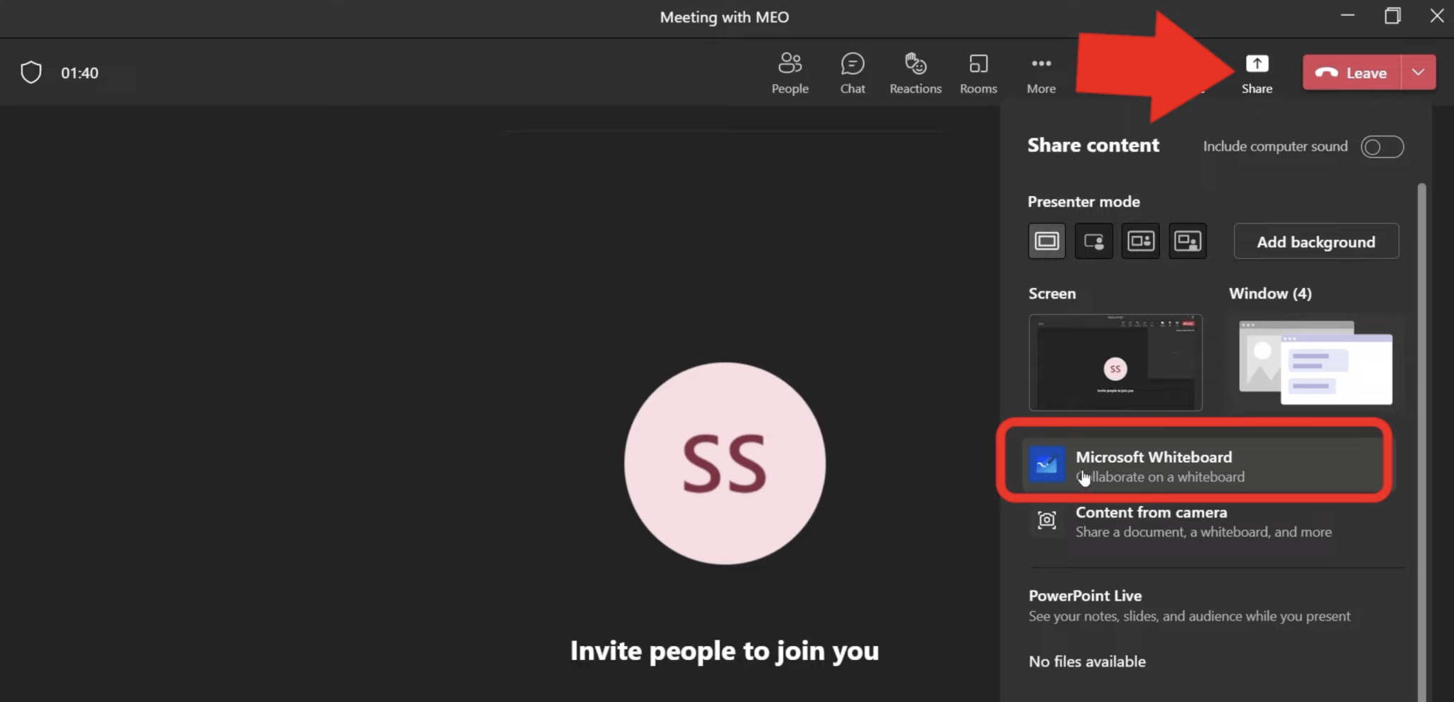 Using the Whiteboard in Microsoft Teams | MyExcelOnline