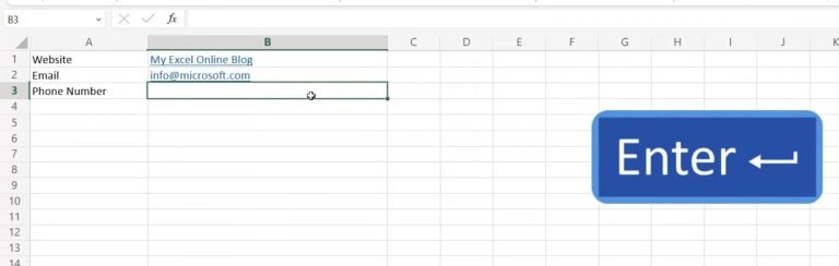 Inserting a Hyperlink in Microsoft Excel | MyExcelOnline