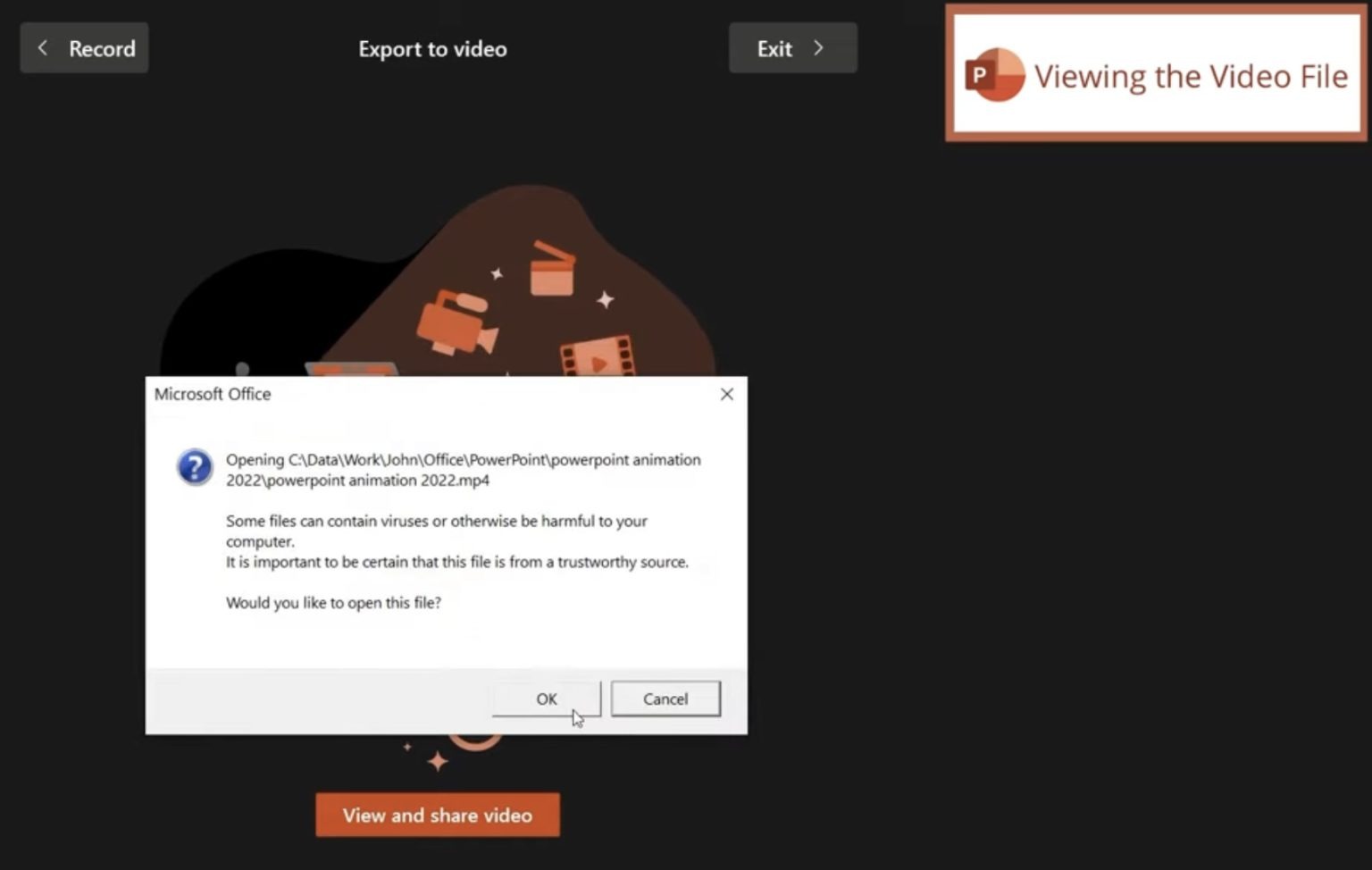 How to Make A Video in PowerPoint | MyExcelOnline