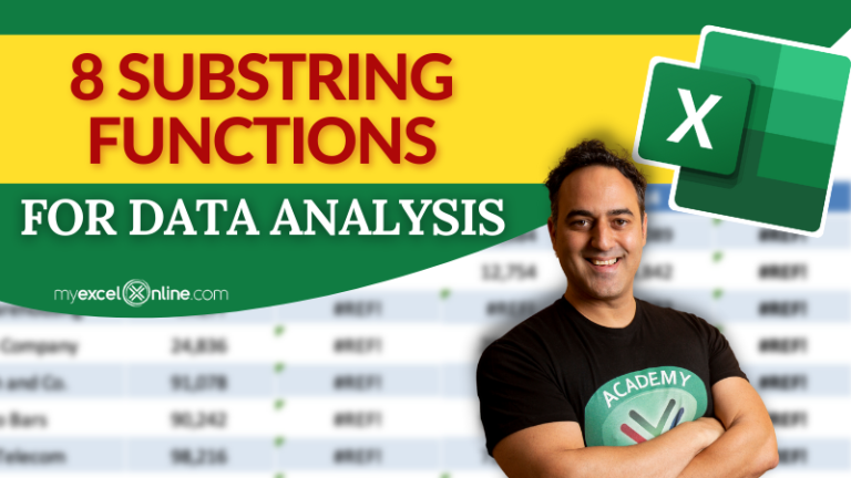 Unlock the Power of Excel: 8 Substring Functions for Easy Data Analysis | MyExcelOnline