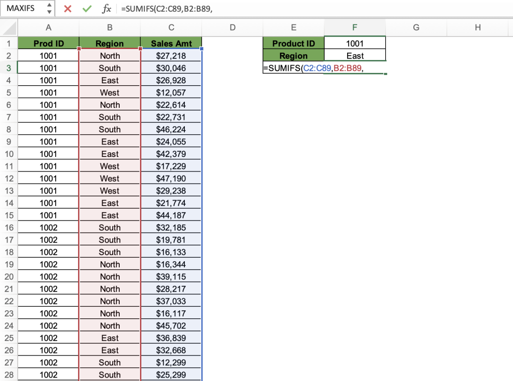How to Use SUMIFS Function in Excel | MyExcelOnline