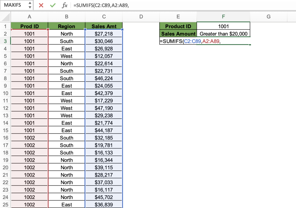 How to Use SUMIFS Function in Excel | MyExcelOnline