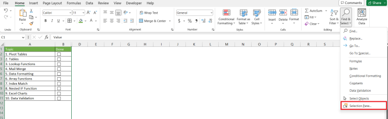 How to Insert Checkbox in Excel in 5 Easy Steps | MyExcelOnline