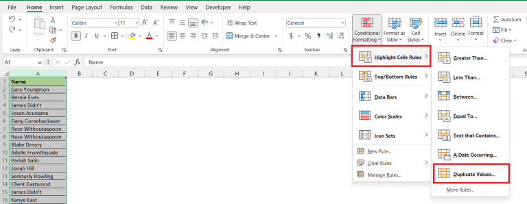 5 Epic Ways to Highlight Duplicates in Excel | MyExcelOnline