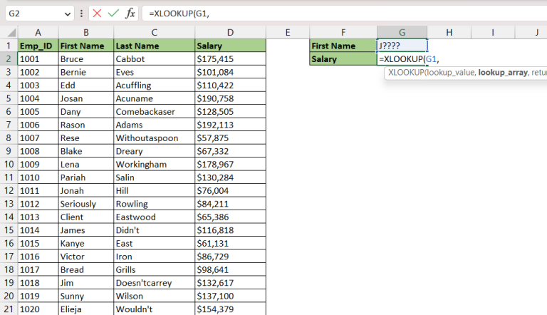 Top 11 Examples of Using XLOOKUP in Excel - The Ultimate Guide ...